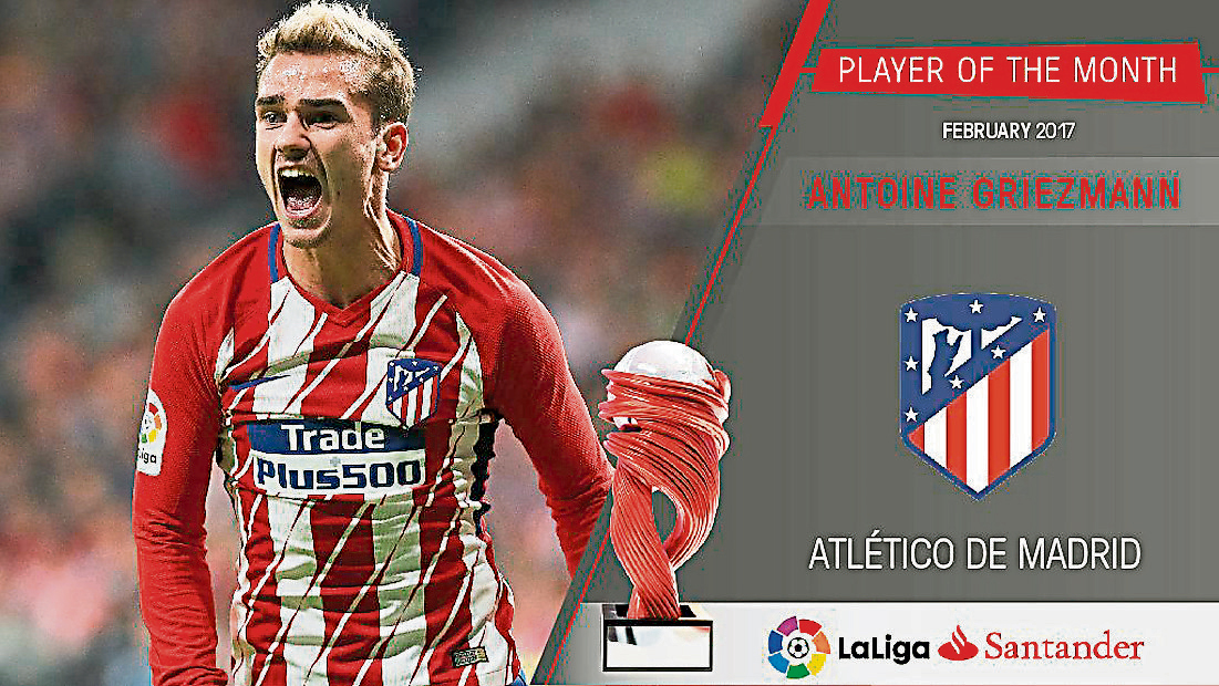 力壓梅西C羅 格里茲曼膺2月最佳 | 體育 | 2018-03-09 – 光明日报