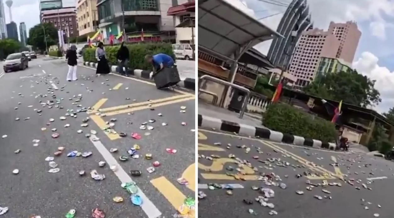 【視頻】看見鋁罐灑滿馬路上 外國男大馬人幫忙撿 | 精选 | 中马 | 国内 | 地方 | 2024-03-22 – 光明日报