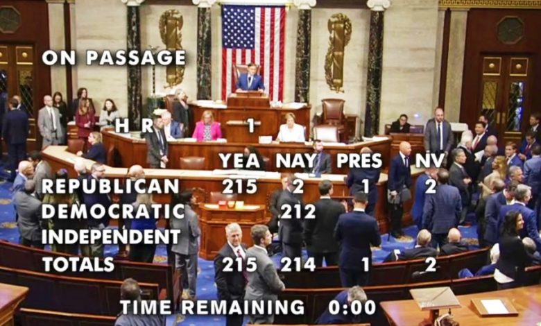 美国众议院彻夜讨论 215对214通过特朗普减税法案 | 国际 | 2025-05-23 – 光明日报
